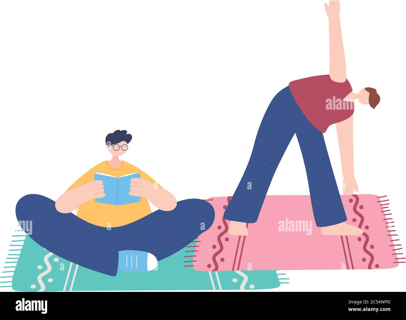 Covid activities Stock Vector Images - Alamy