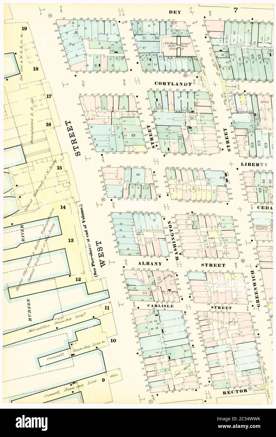 Insurance maps of the city of New York Stock Photo - Alamy