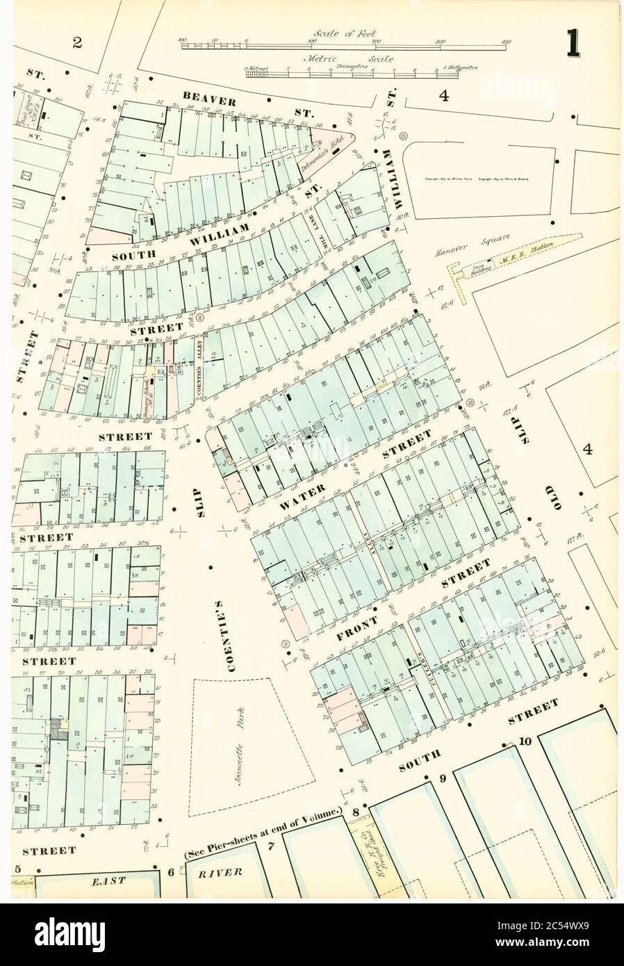 Insurance maps of the city of New York Stock Photo - Alamy