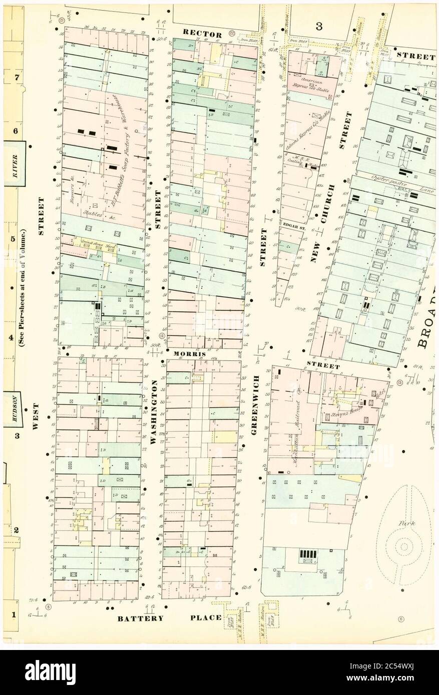 Insurance maps of the city of New York Stock Photo - Alamy