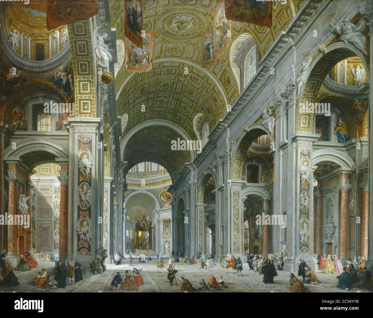 Interior of saint peters rome hi-res stock photography and images - Alamy