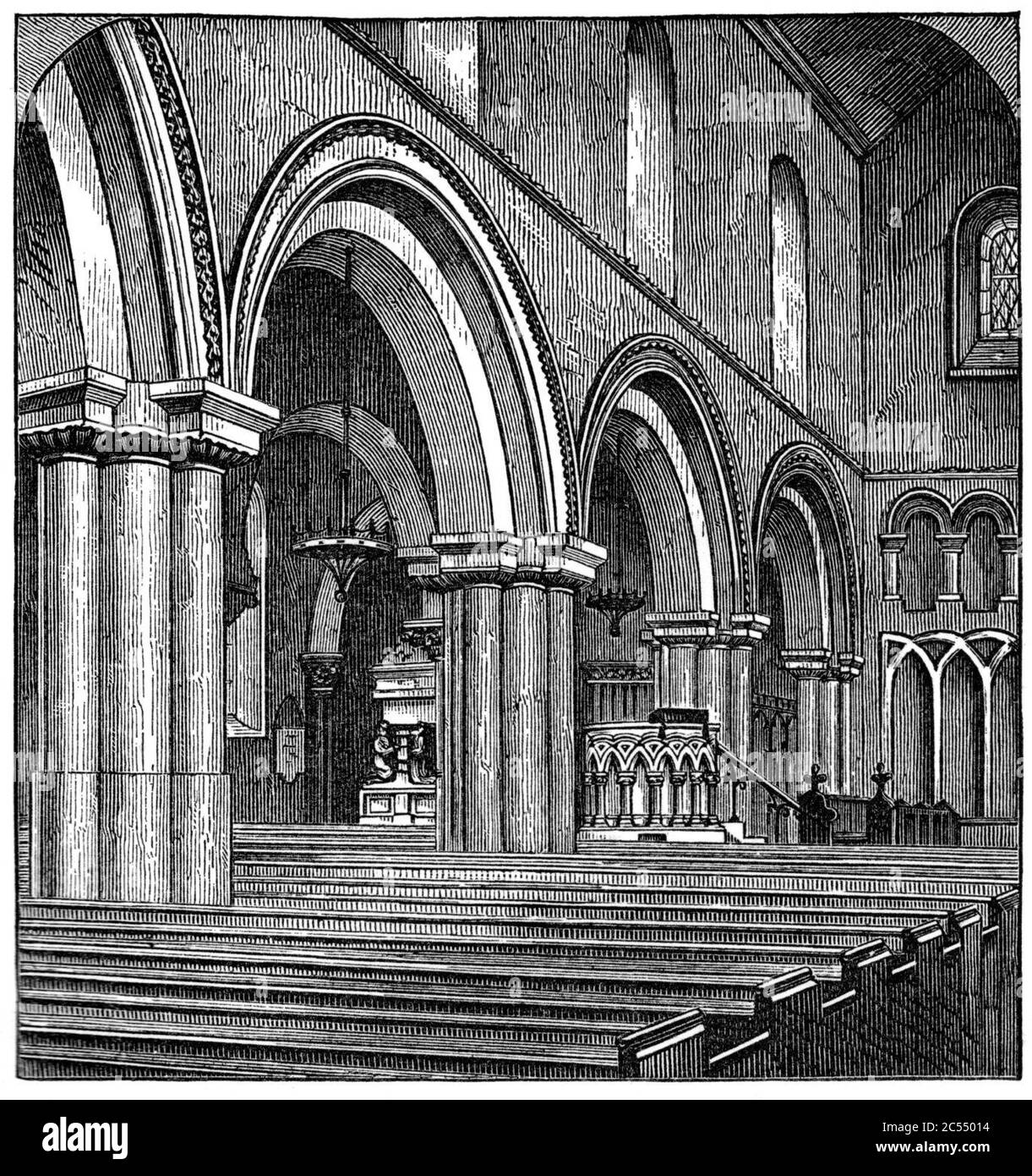 Interior of St James' Priory Bristol Stock Photo - Alamy