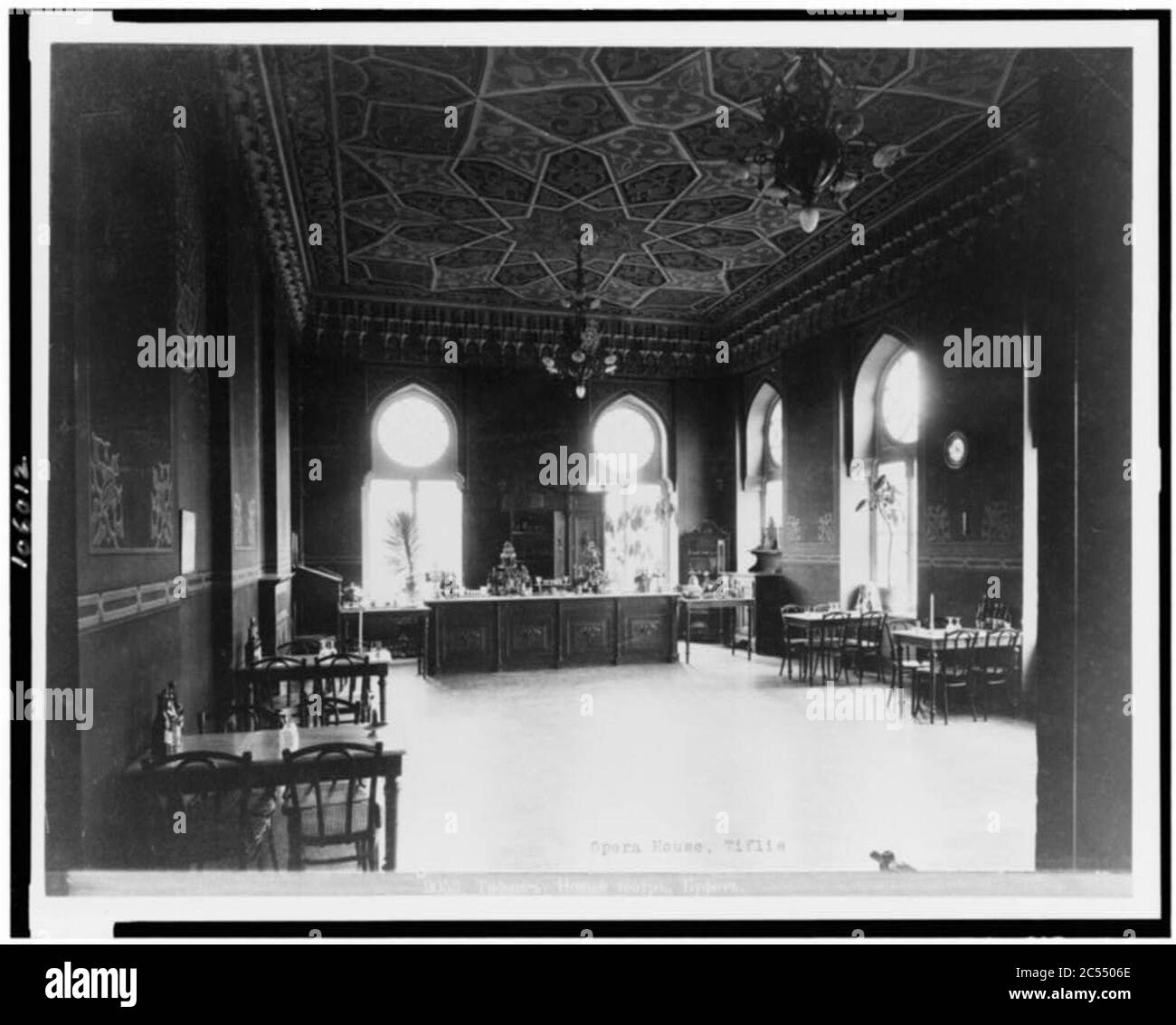 Interior of the café in the opera house, T'bilisi, Georgia (Republic ...
