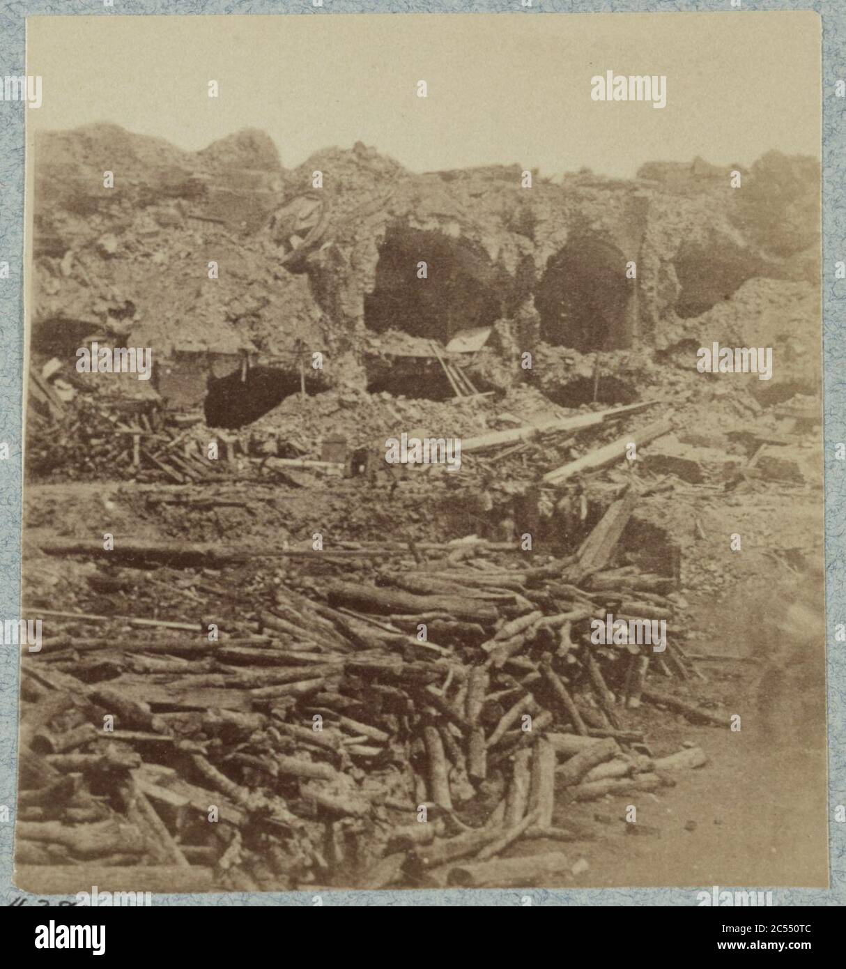 Interior view of Fort Sumter, Charleston, S.C. taken by a Confederate ...