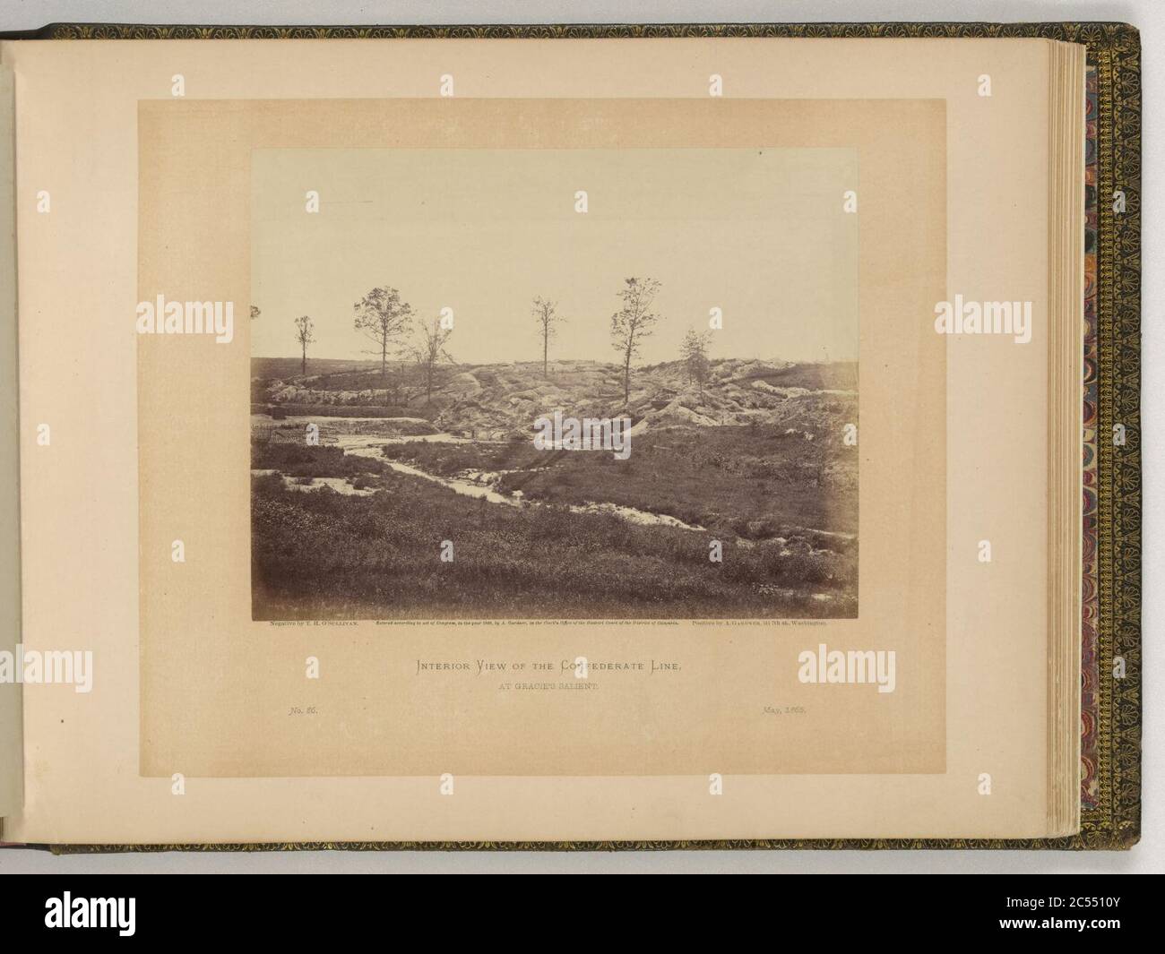 Interior view of the Confederate line, at Gracie's Salient - negative ...