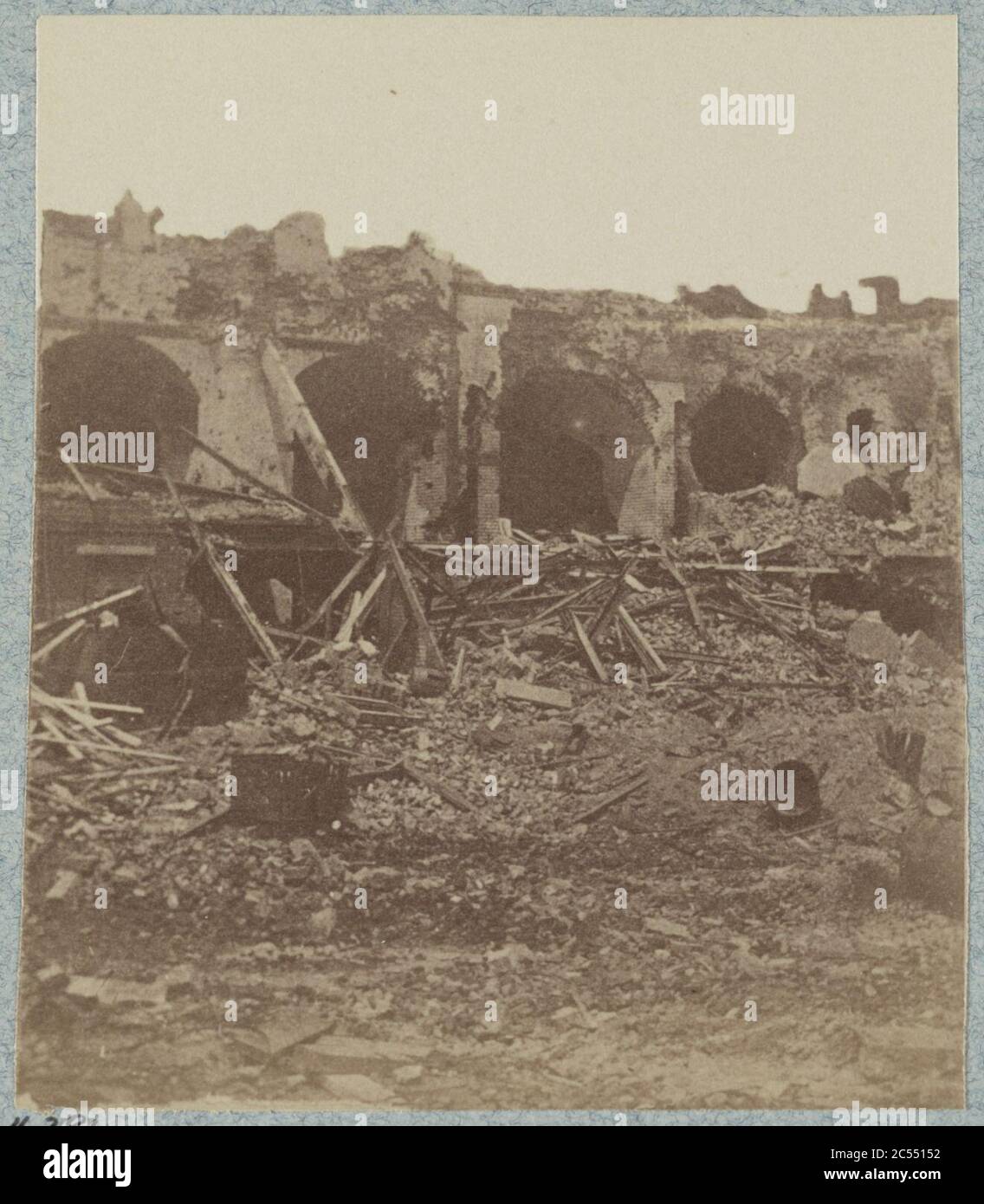 Interior views of Fort Sumter, Charleston, S.C. taken by a Confederate ...