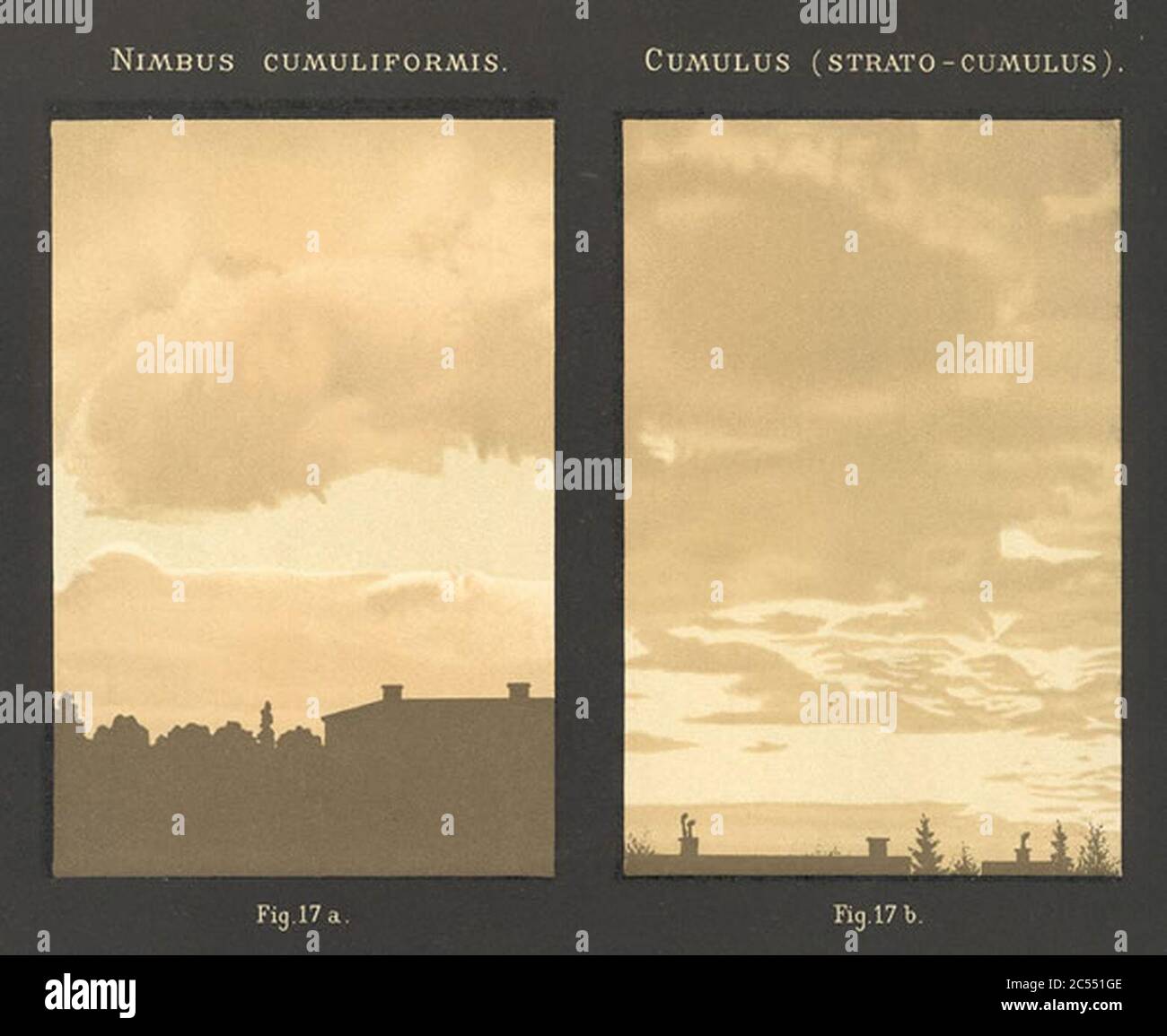 International Cloud Atlas 1896-17-Nimbus cumuliformis + Cumulus (strato ...