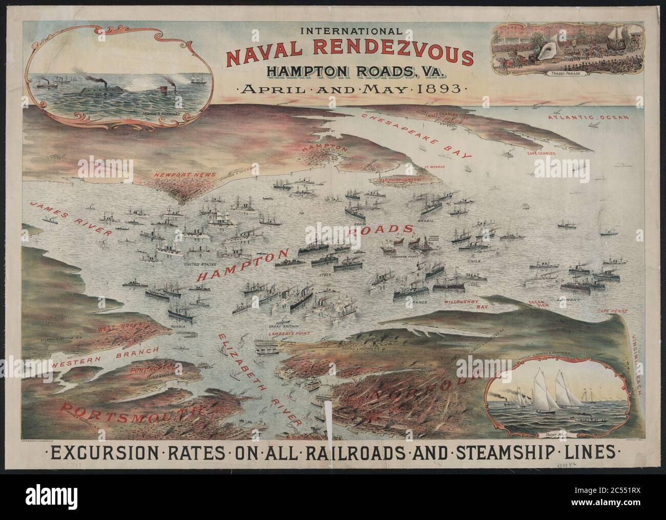 International naval rendezvous, Hampton Roads Va Stock Photo - Alamy