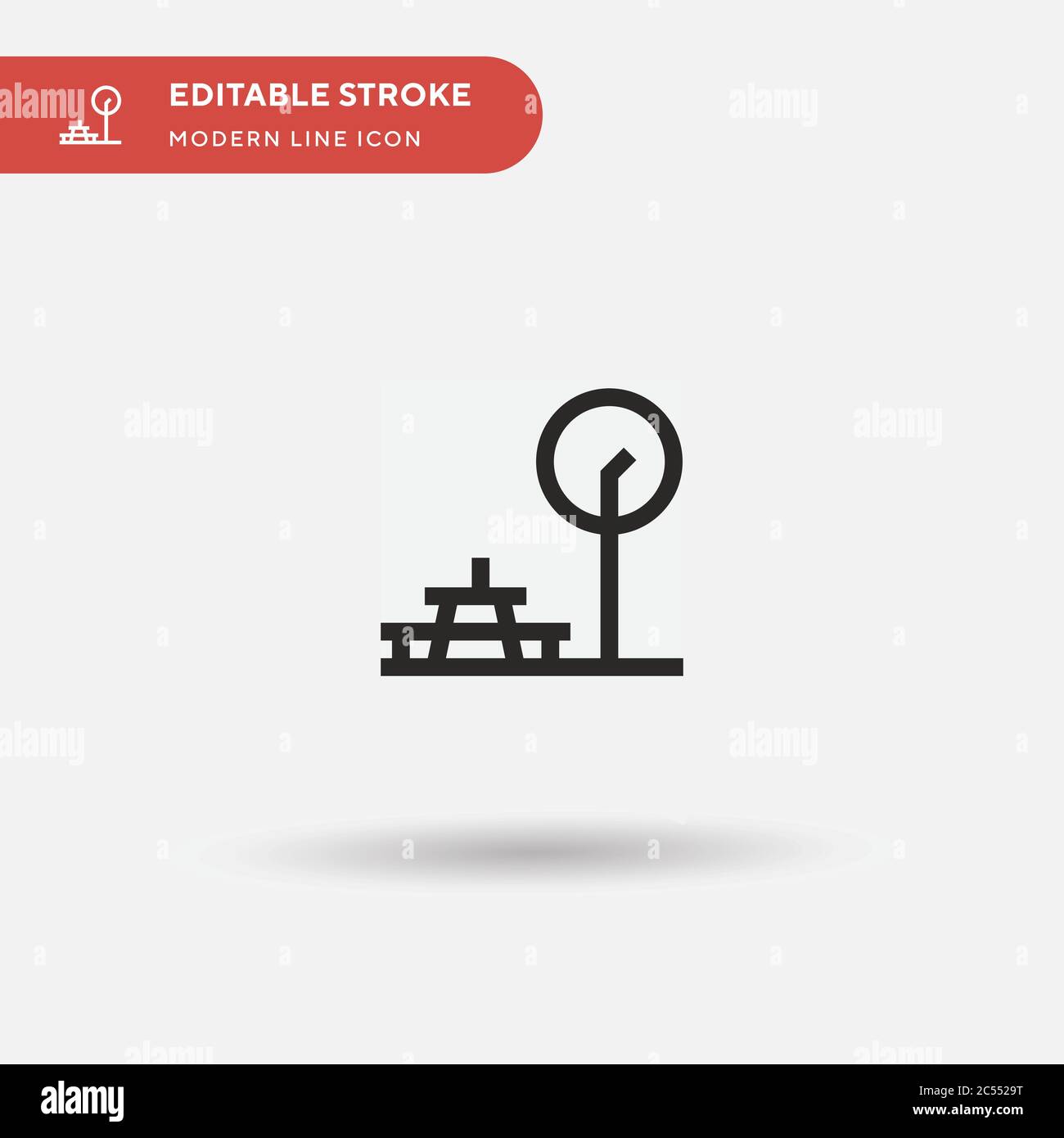 Rest Area Simple vector icon. Illustration symbol design template for ...