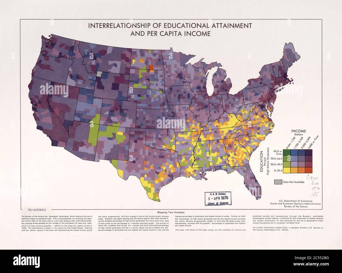 Interrelationship of educational attainment and per capita income Stock ...
