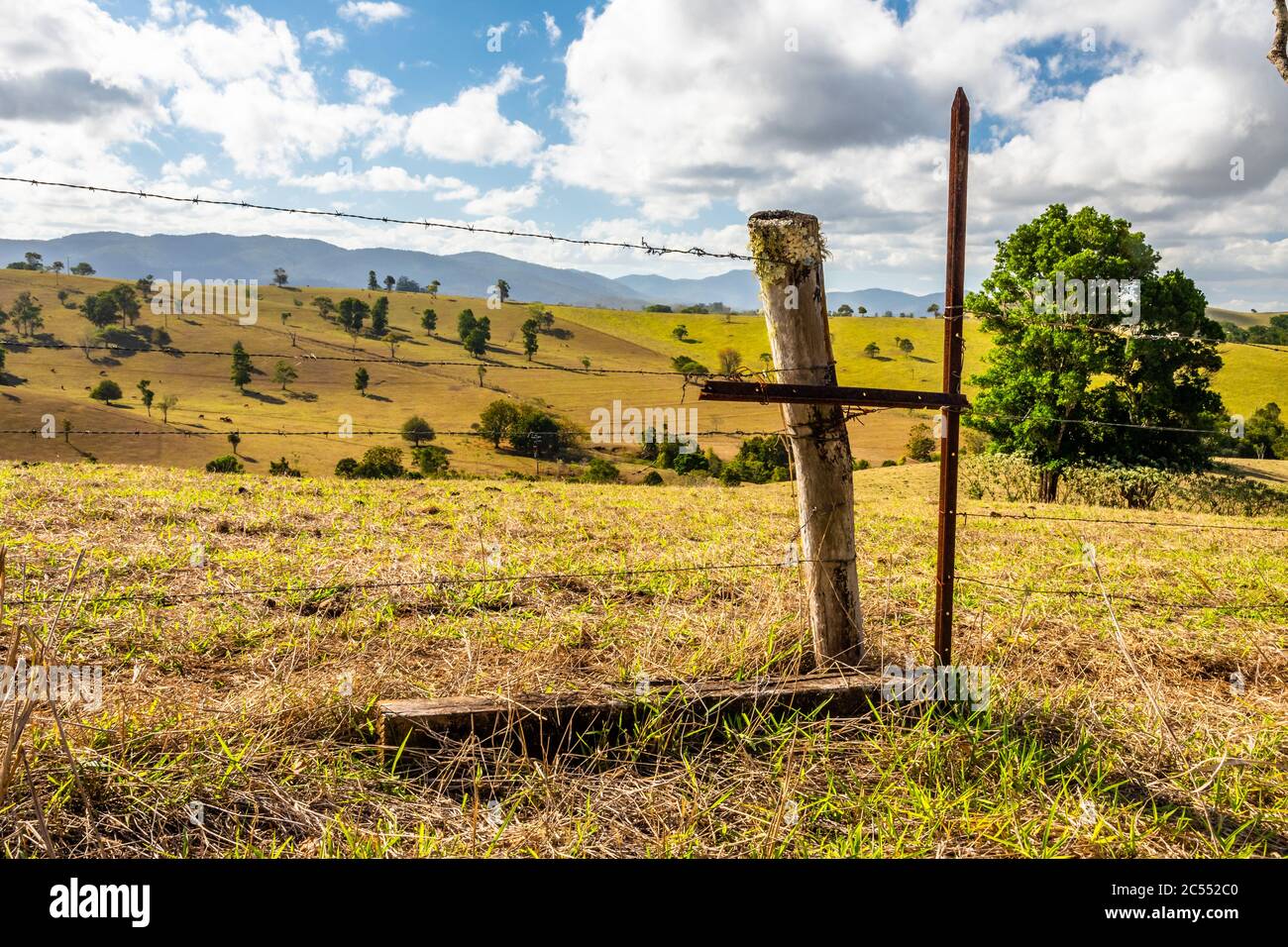 Queensland countryside landscape in the dry season Stock Photo - Alamy
