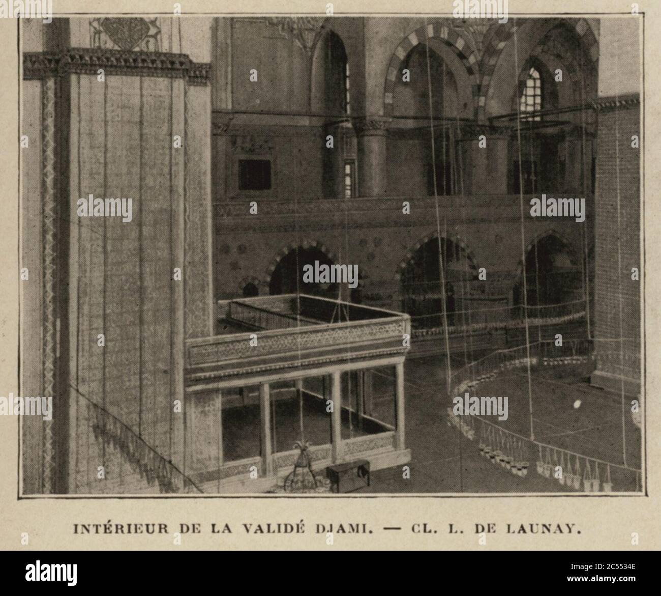Intérieur de la Validé Djami - Launay Louis De - 1913 Stock Photo - Alamy