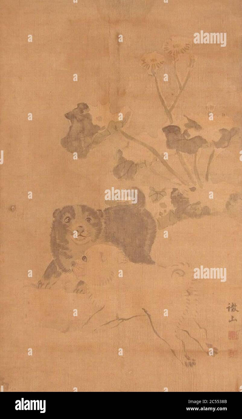 Inu no zu by Mori Tetsuzan Stock Photo - Alamy