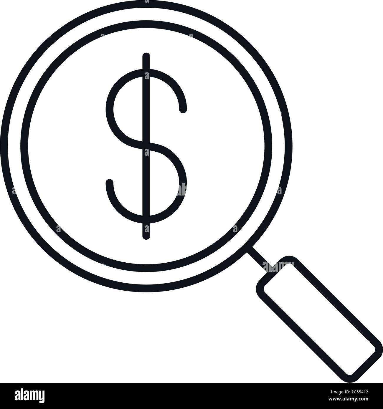 money magnifying glass business management developing successful line ...
