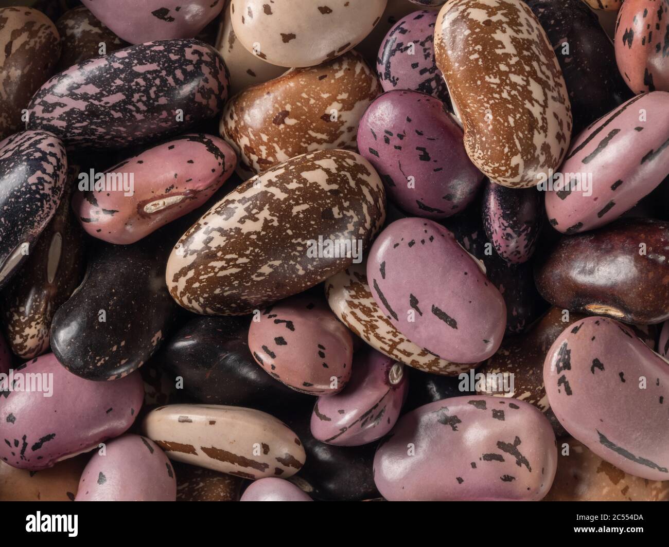 Organic marble beans closeup. The view from the top Stock Photo - Alamy