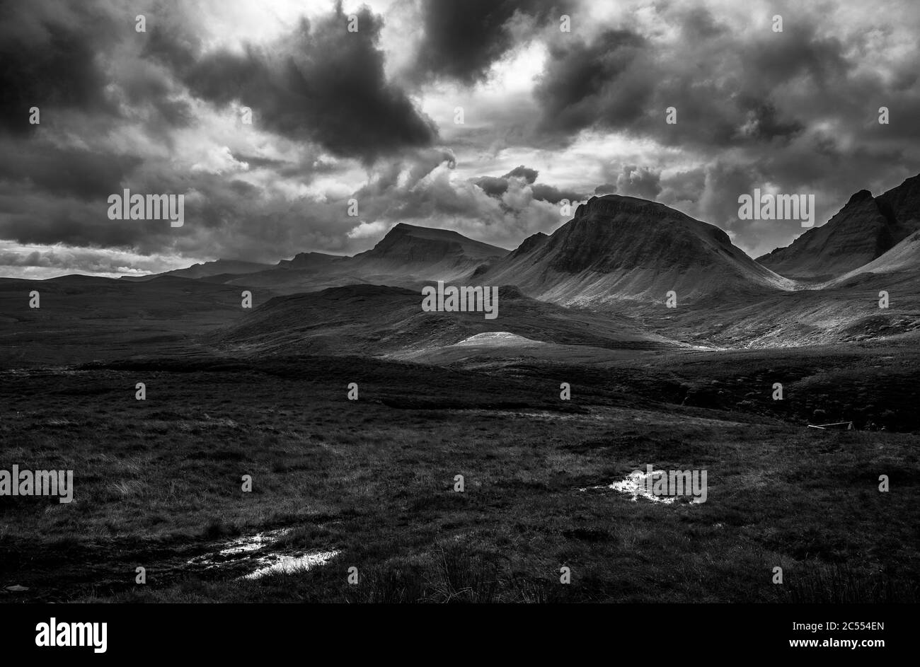 Scottish highlands green Black and White Stock Photos & Images - Alamy