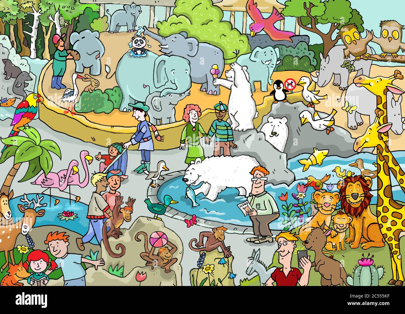 Colourful giraffes hi-res stock photography and images - Alamy