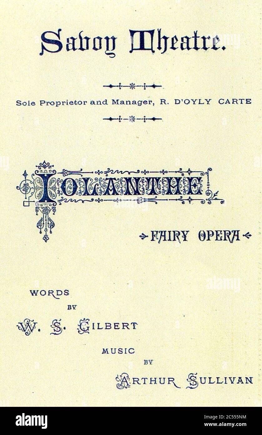 Iolanthe historical hi-res stock photography and images - Alamy