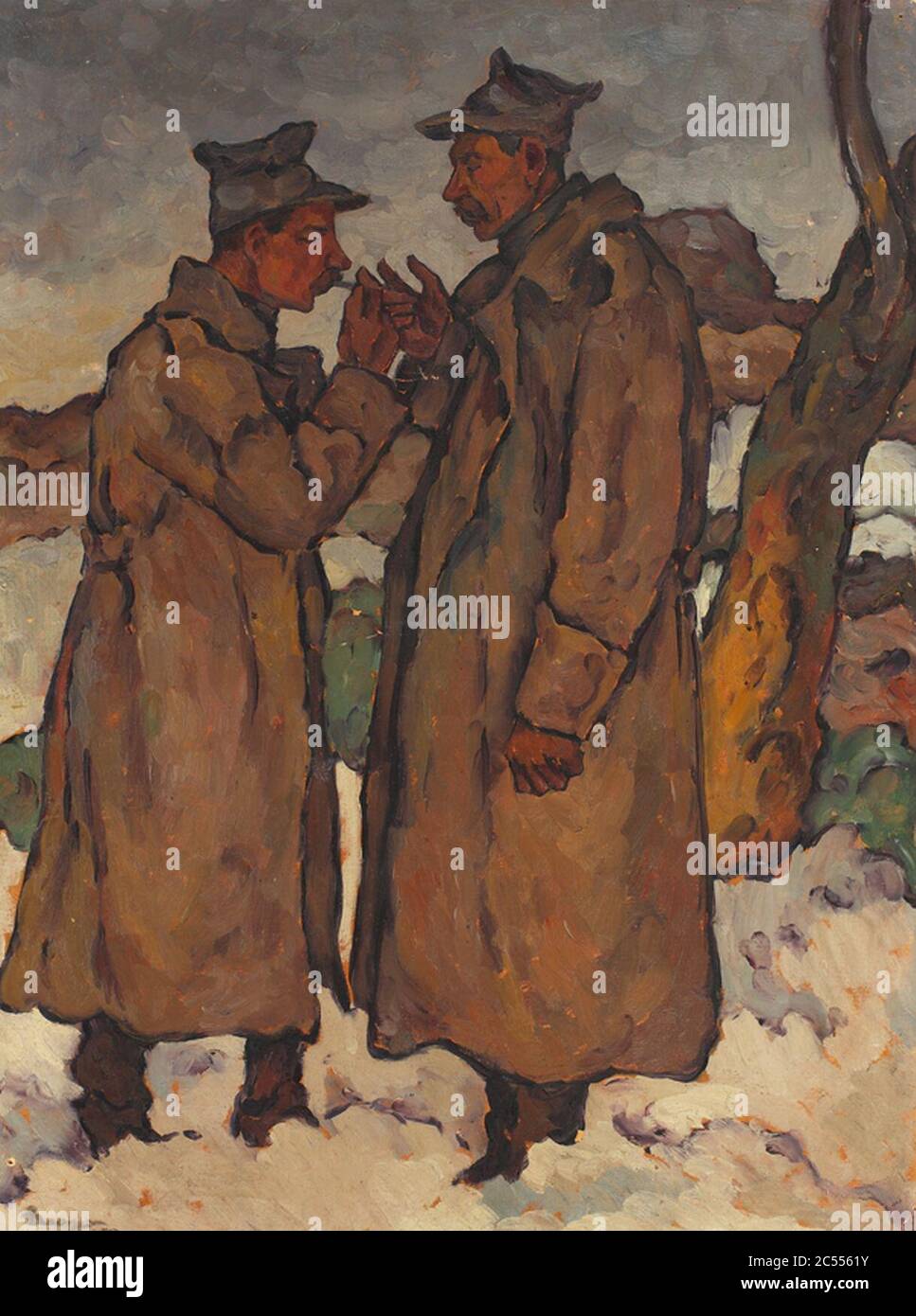 Ion Theodorescu-Sion - Doi camarazi 1917 Stock Photo - Alamy