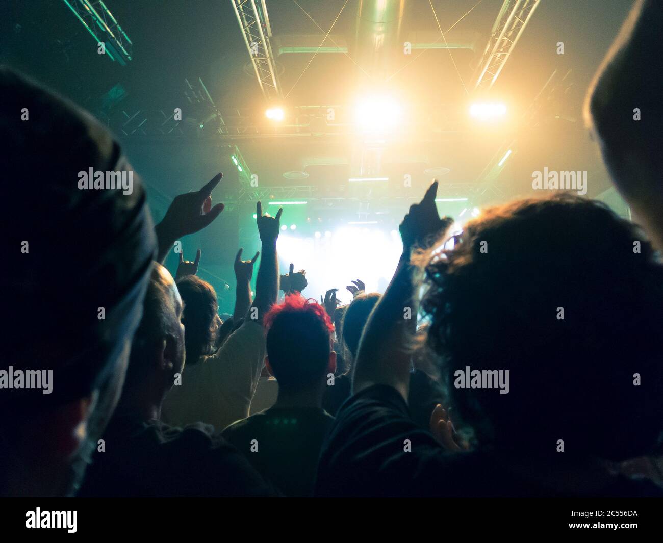 Concert hall during a music festival Stock Photo - Alamy
