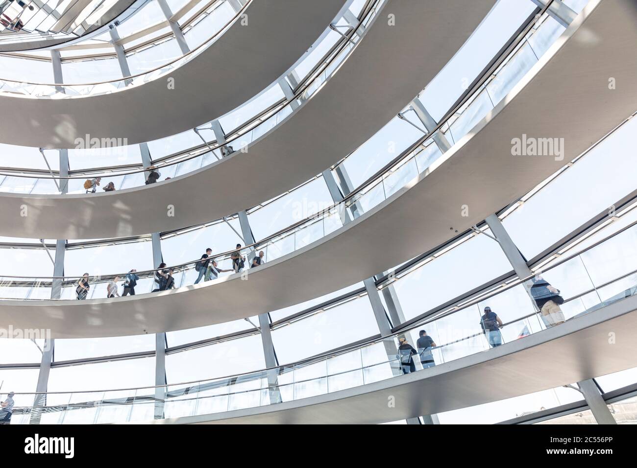 Reichstag dome, inside, visitor, Reichstag, Bundestag, government ...