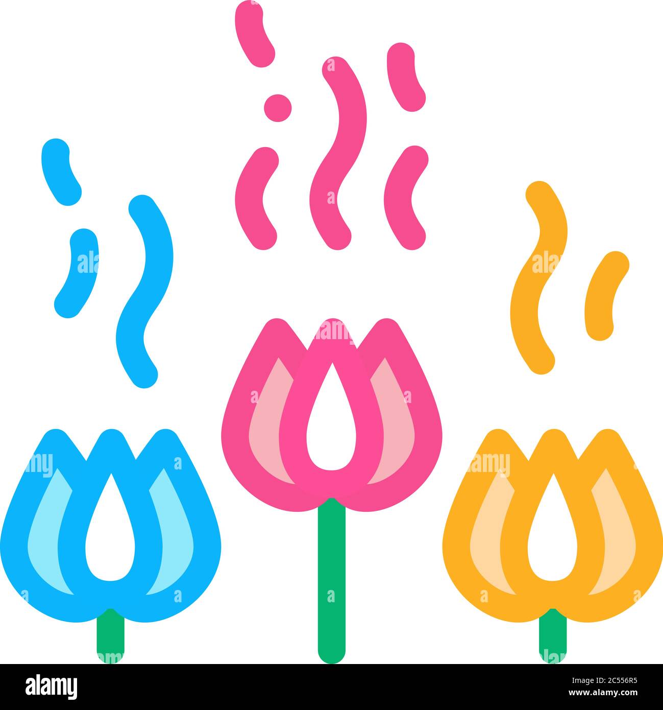flower aromatic odor icon vector outline illustration Stock Vector ...