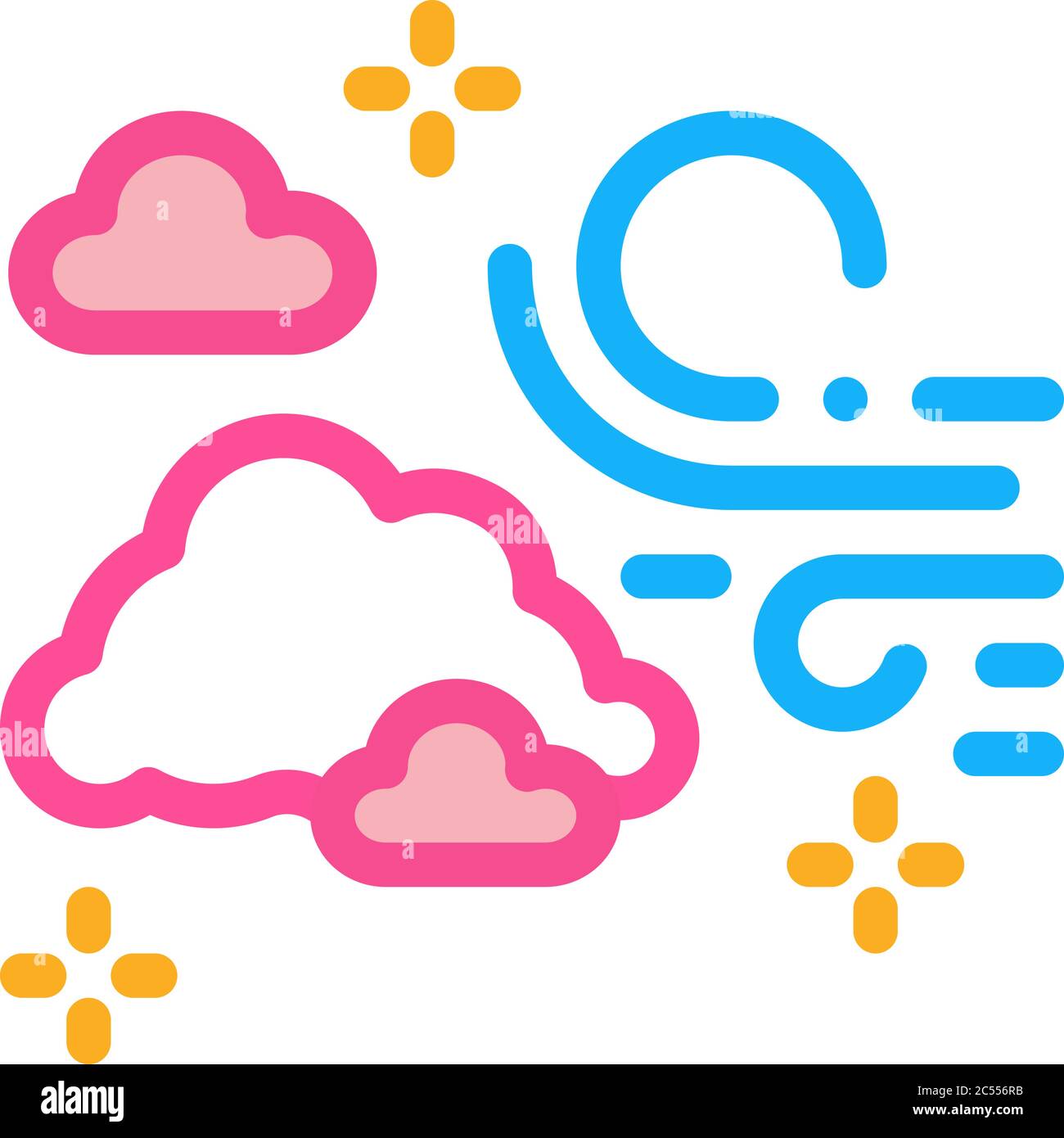odor fresh air icon vector outline illustration Stock Vector Image ...