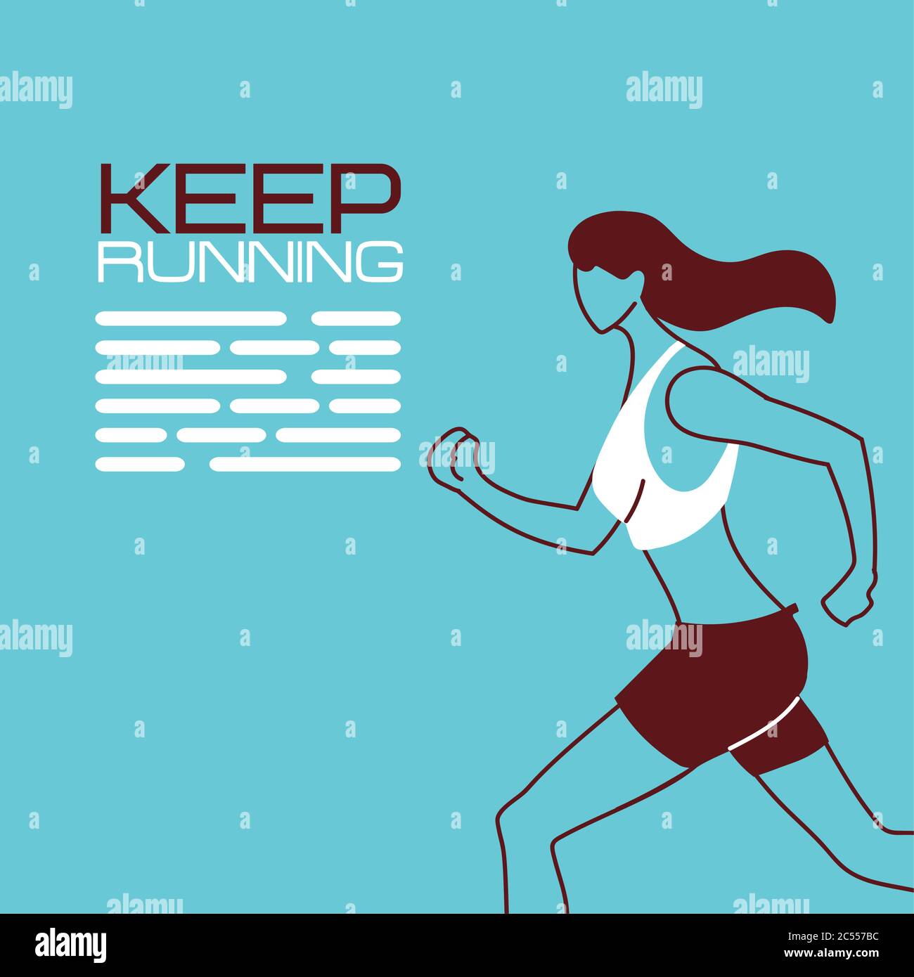 Keep fit running Stock Vector Images - Alamy
