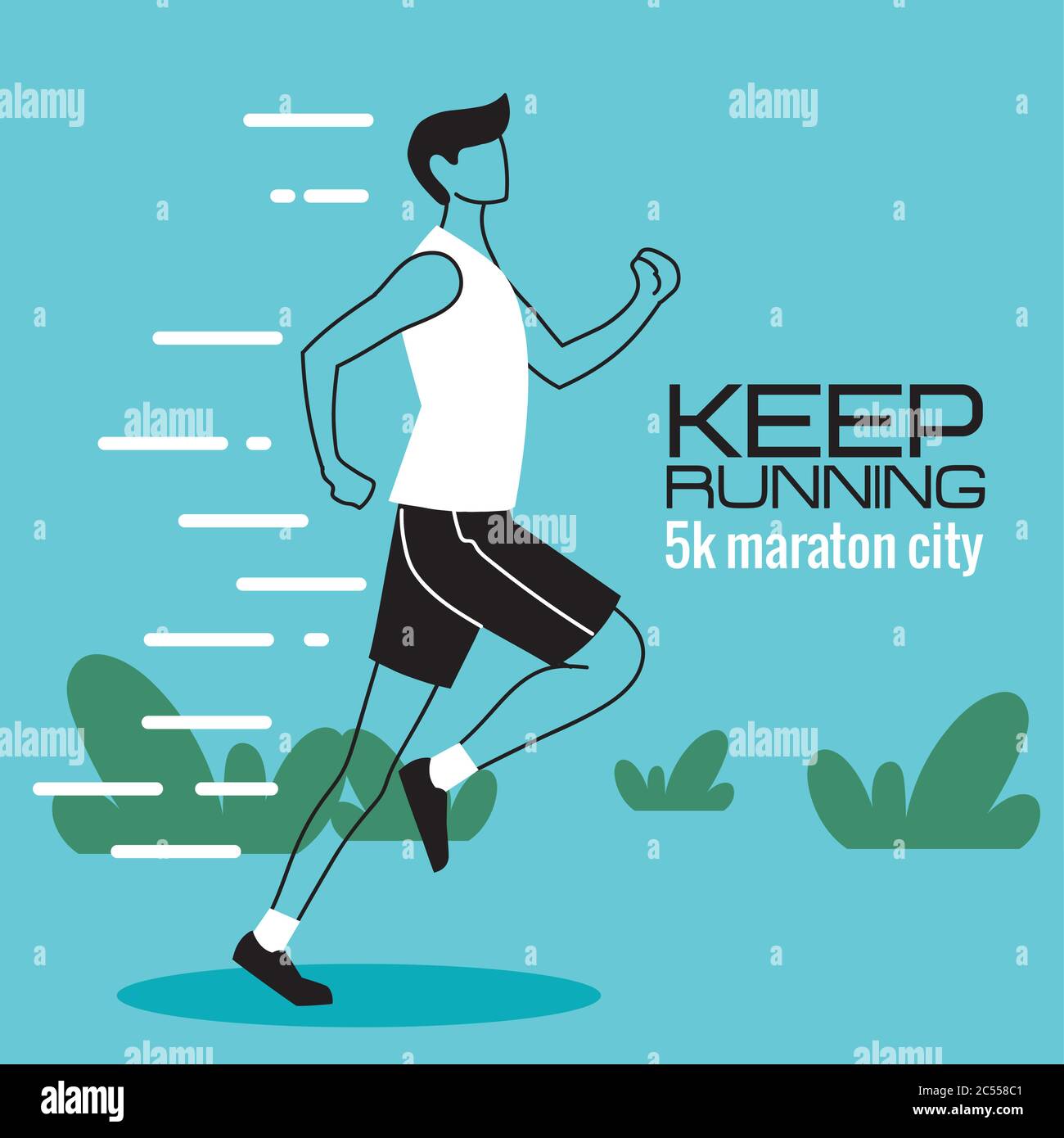 man avatar running vector design design, Marathon athlete training and ...