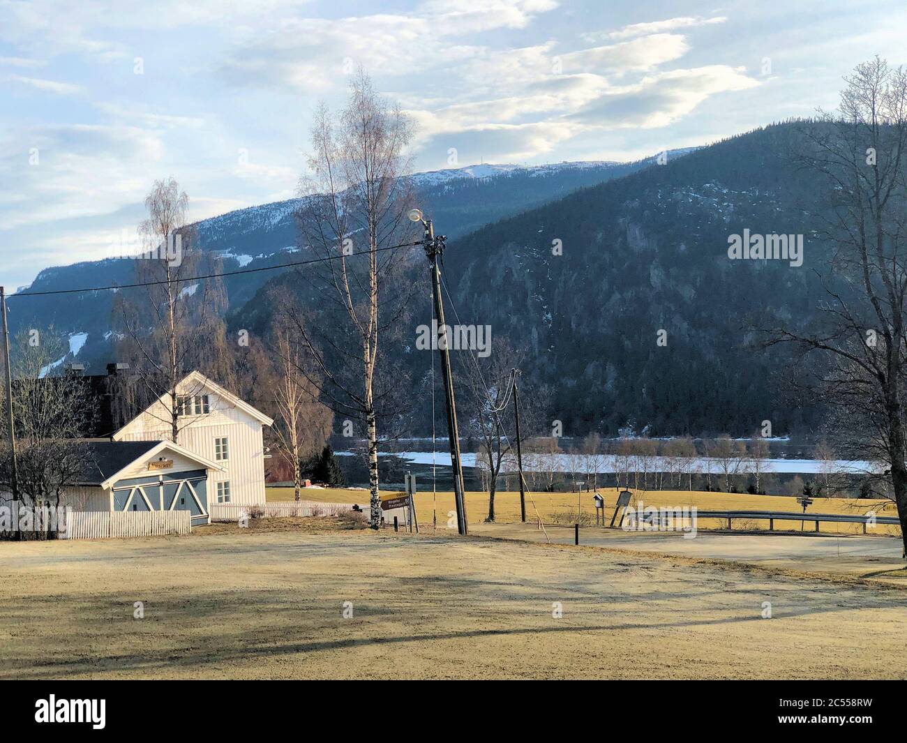 Landscape panorama in Ringebu Norway Stock Photo - Alamy