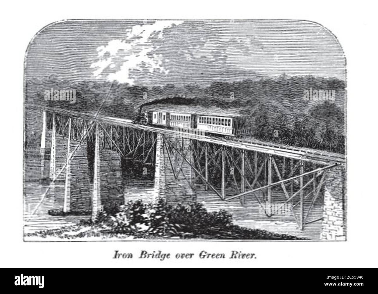 Iron Bridge over Green River Stock Photo - Alamy