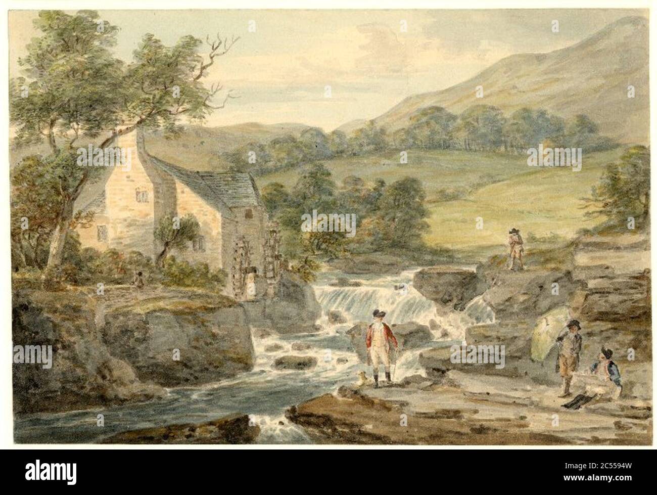 Iron Forge Barmouth N. Wales by Paul Sandby Stock Photo - Alamy