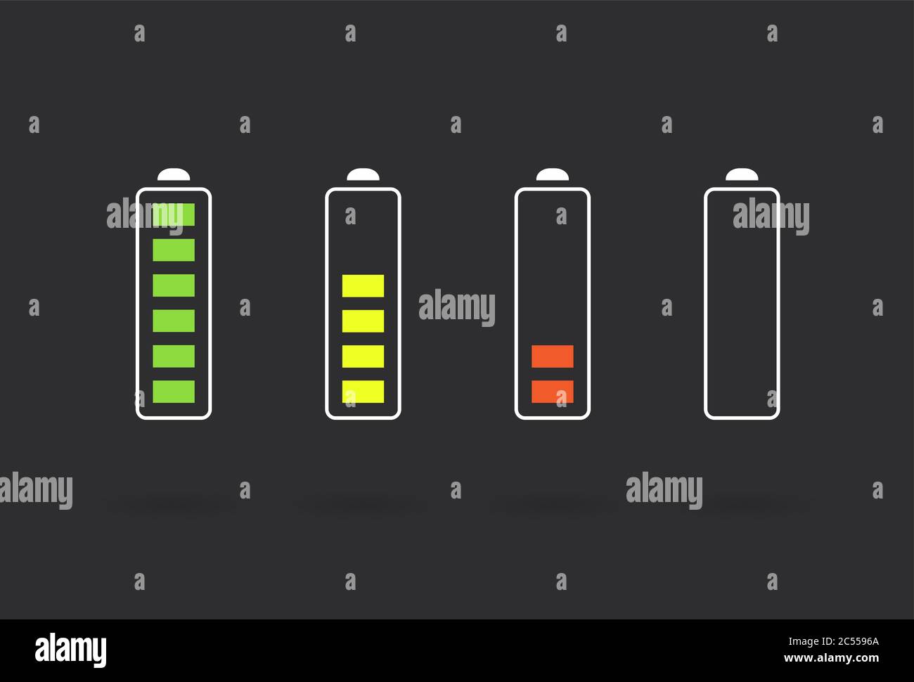 Vector Battery Accumulator Charge Icon or Symbol Set Stock Vector Image ... Vector Battery Accumulator Charge Icon or Symbol Set Stock Vector Image ...