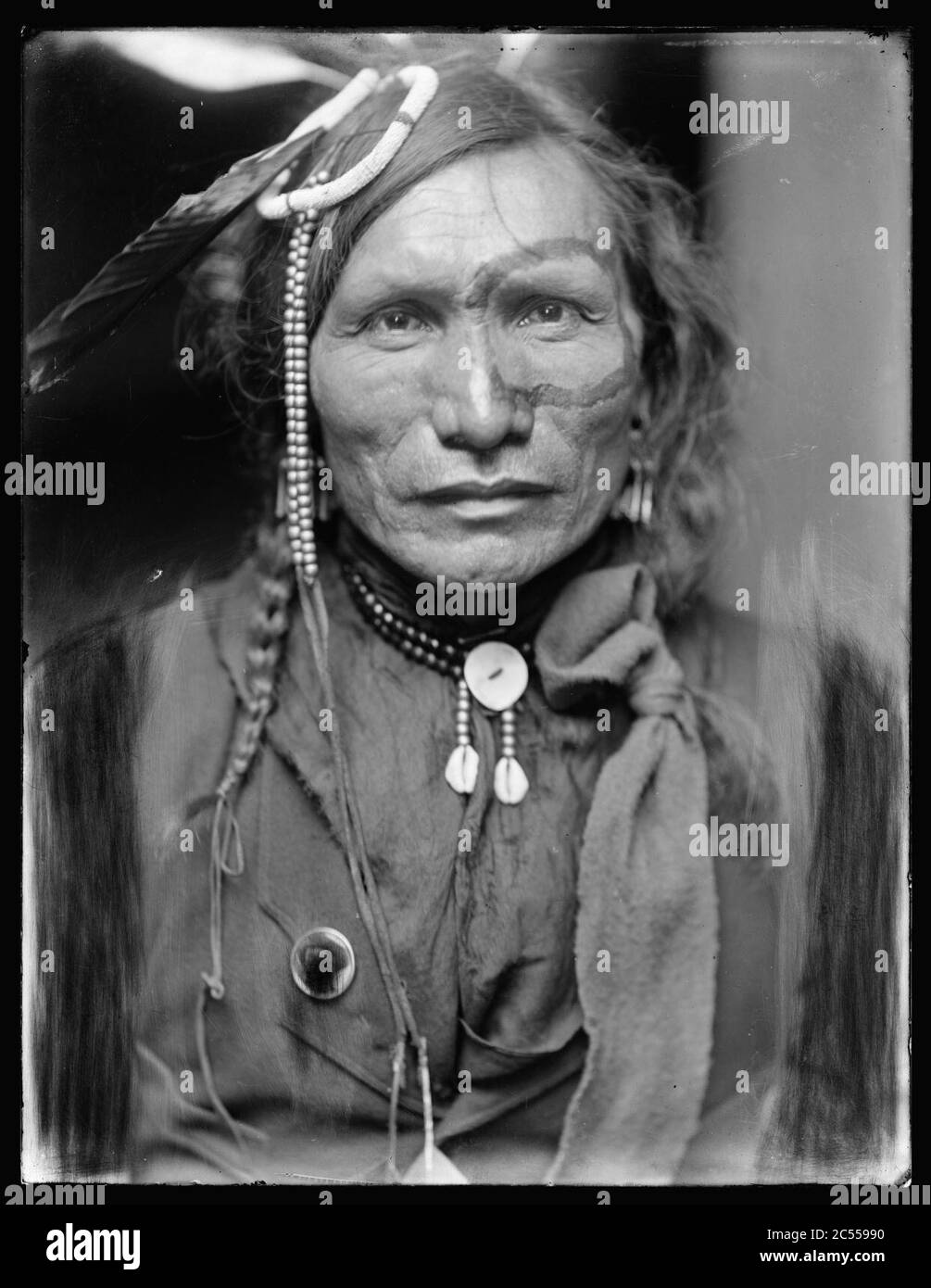Iron White Man, a Sioux Indian from Buffalo Bill's Wild West Show Stock ...