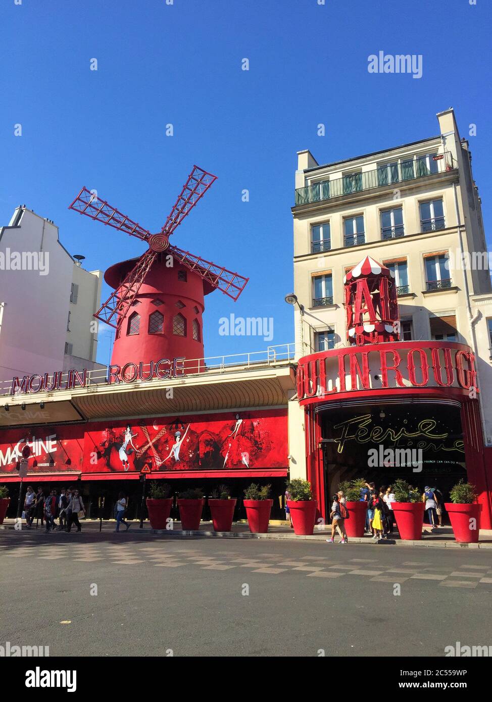 View of the moulin rouge in paris hi-res stock photography and images ...