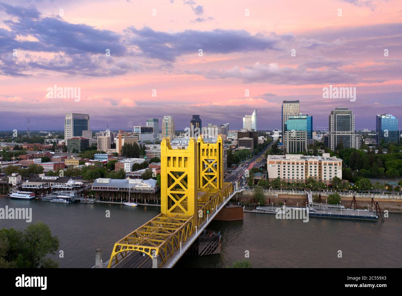 Aerial of downtown sacramento hi-res stock photography and images - Alamy