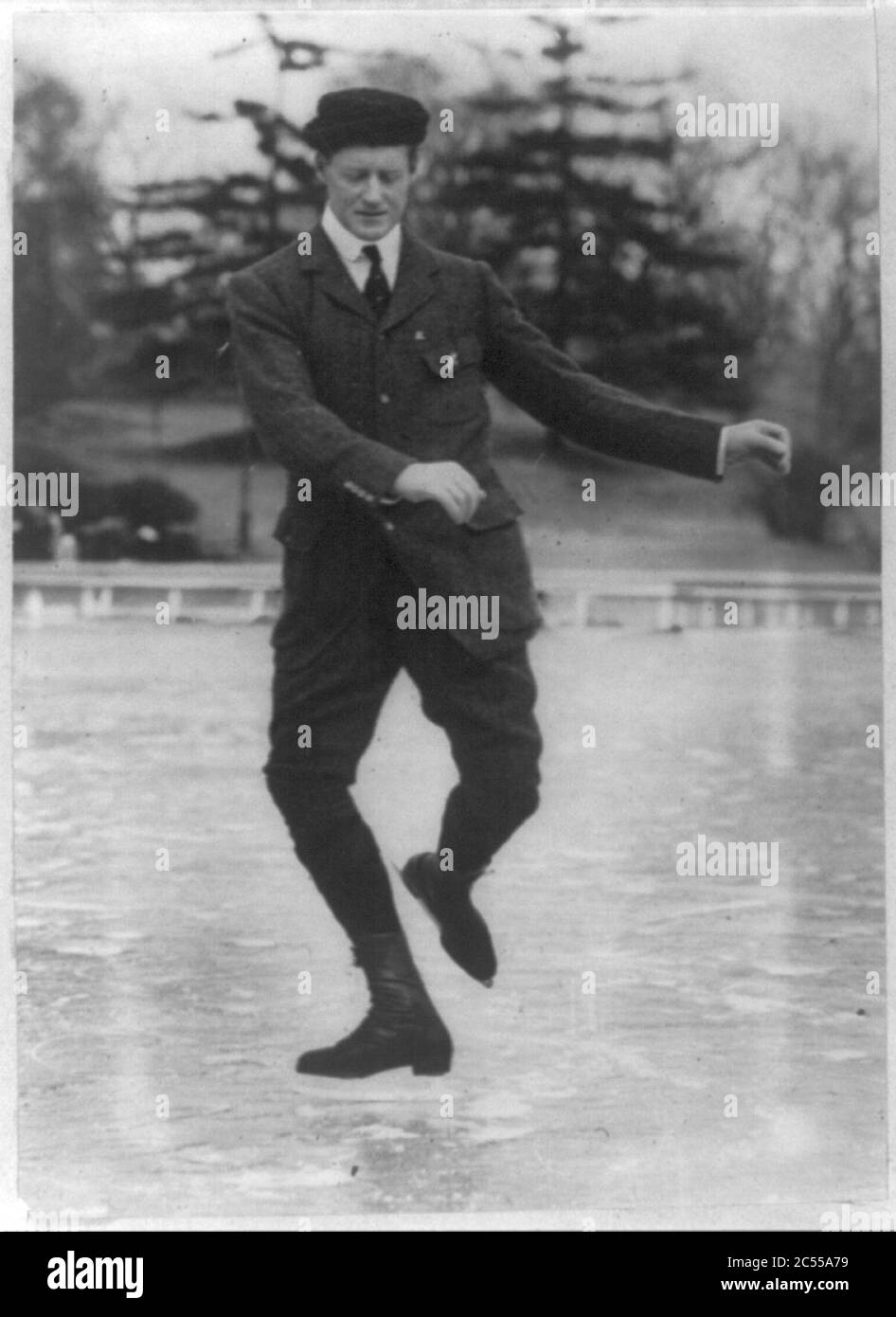 Archival ice skating Black and White Stock Photos & Images - Alamy