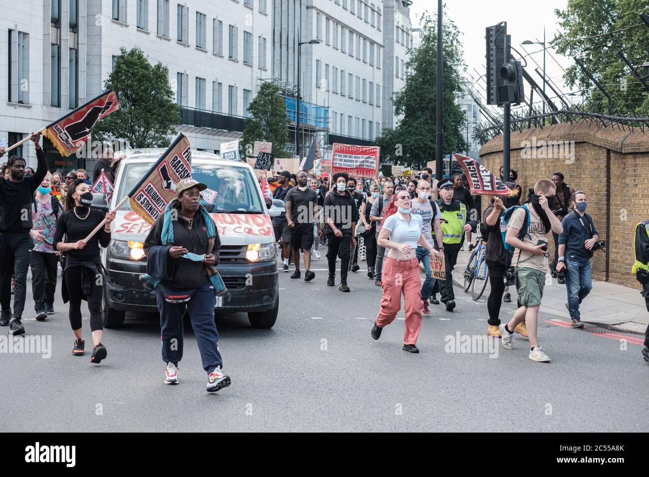 Black Lives Matter Protests across Westminster, Victoria and Trafalgar ...