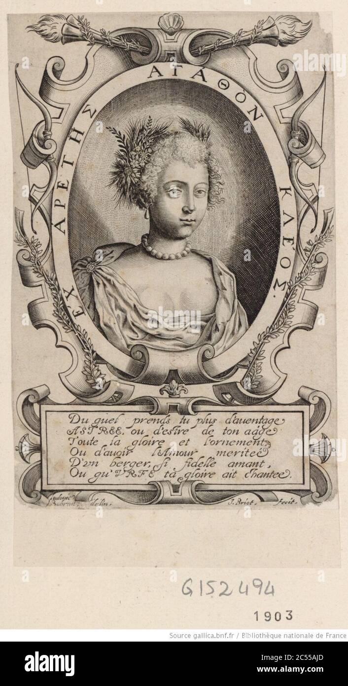 Isaac Briot Portrait d'Astrée en buste Stock Photo - Alamy
