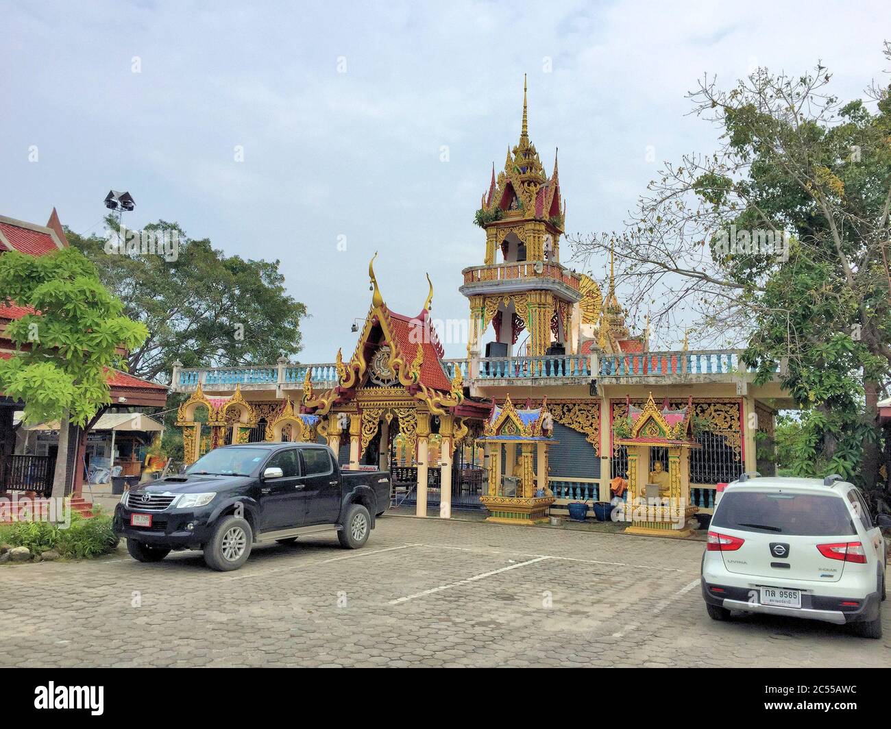 Buddha temple in Koh Samui Thailand Stock Photo - Alamy