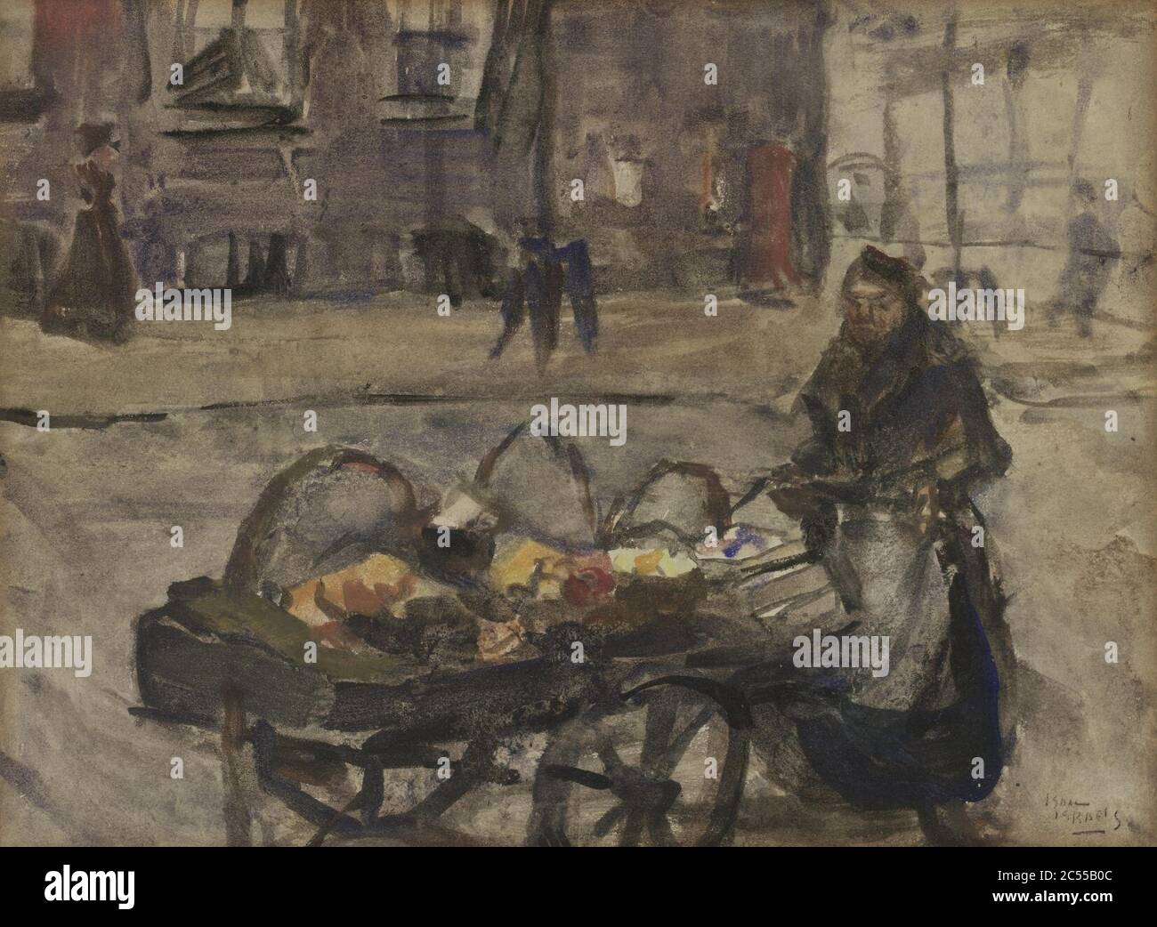 Isaac Israels A street vendor Stock Photo - Alamy