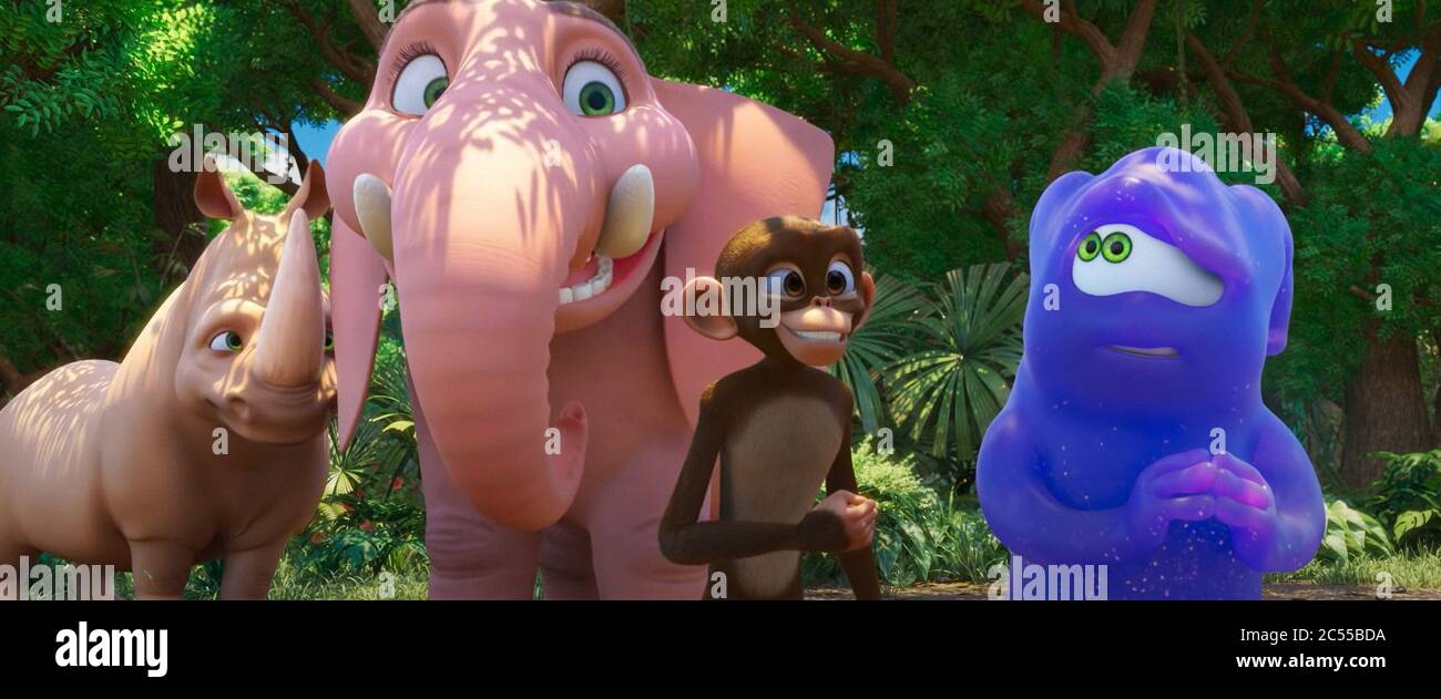 JUNGLE BEAT: THE MOVIE, from left: Rocky (voice: David Menkin), Trunk ...