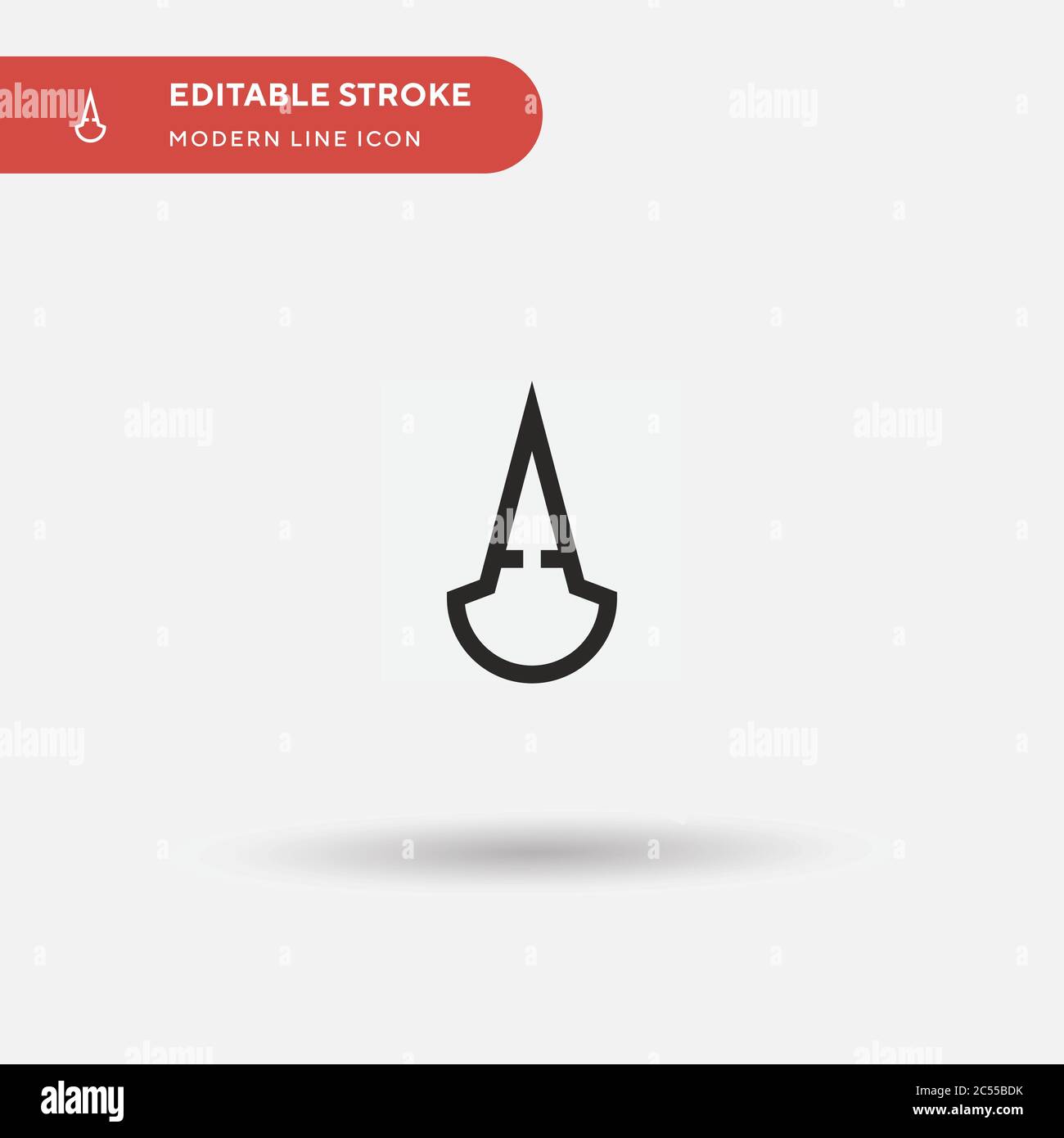 Nazarene Simple vector icon. Illustration symbol design template for ...