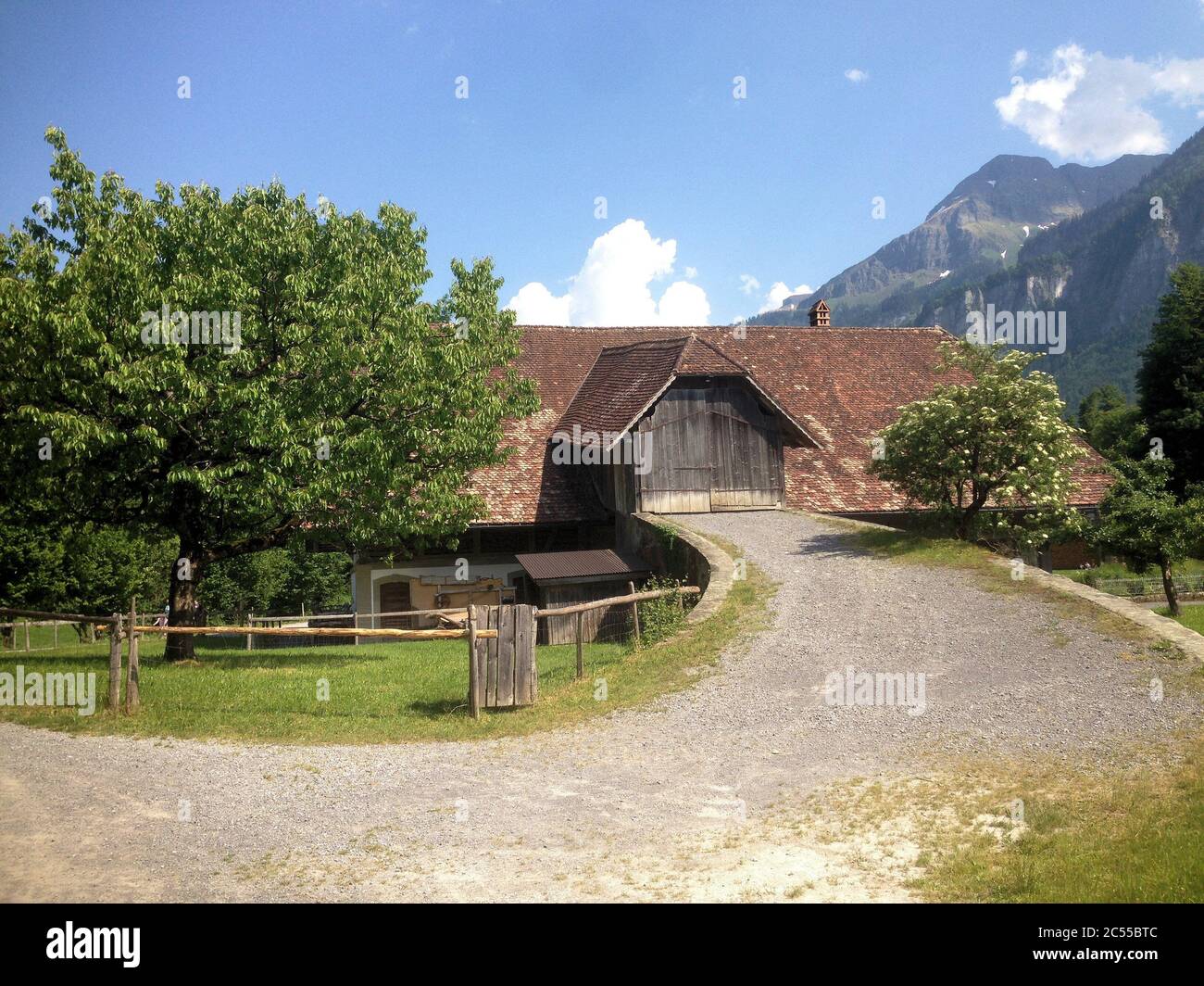Rural area in Brienzwiler Switzerland Stock Photo - Alamy