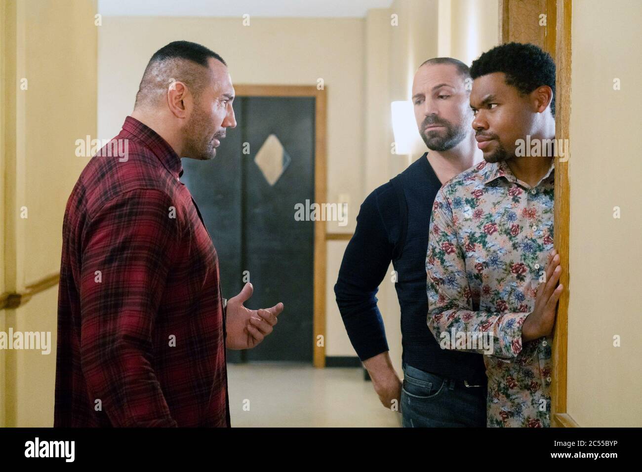 MY SPY, from left: Dave Bautista, Noah Dalton Danby, Devere Rogers ...