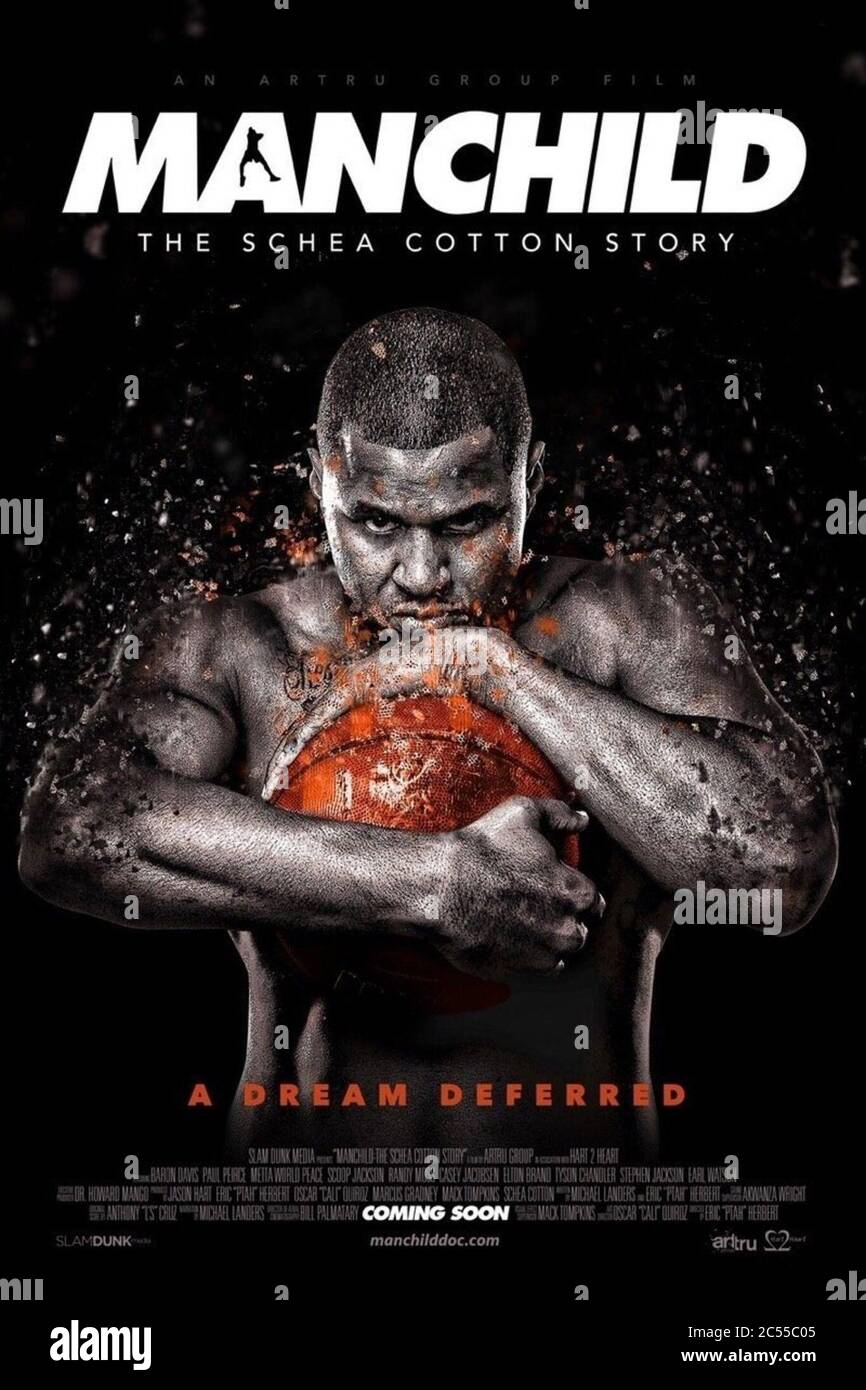 MANCHILD: THE SCHEA COTTON STORY, poster, former high school basketball ...