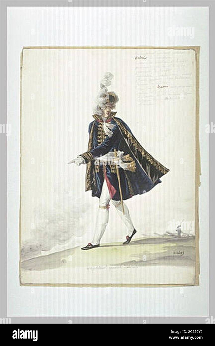 Isabey - Costume d'inspecteur général d'artillerie Stock Photo - Alamy