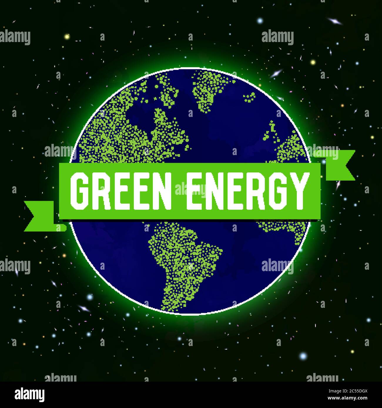Vector Green Energy Illustration Stock Vector Image & Art - Alamy