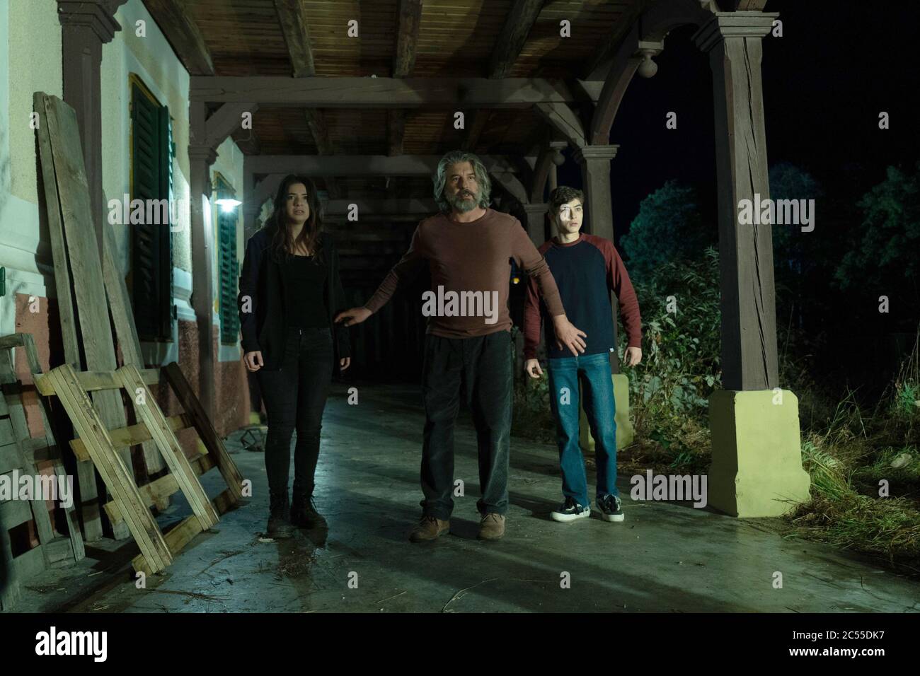 CURON, from left: Margherita Morchio, Luca Lionello, Federico Russo ...