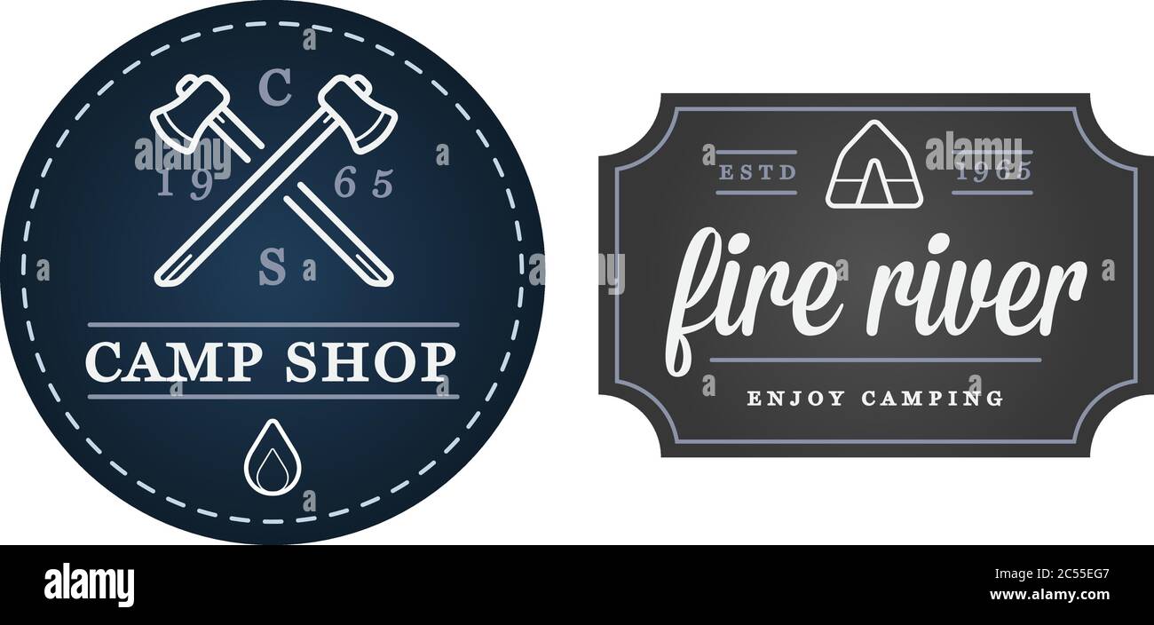 Camper sticker design Stock Vector Images - Alamy